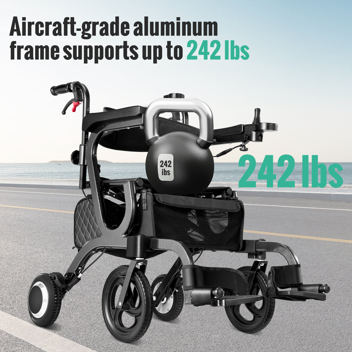 Jinkee Multi-Functional 3 in 1 Electric Walker rollator walkers for se ...